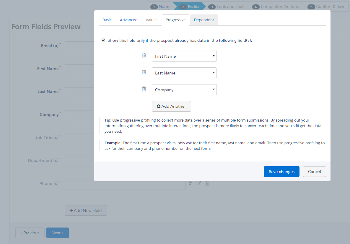 Mastering Pardot Progressive Profiling